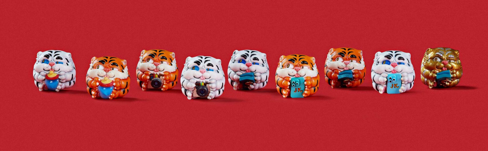 Tiger Cubs artisan keycaps - Jelly Key