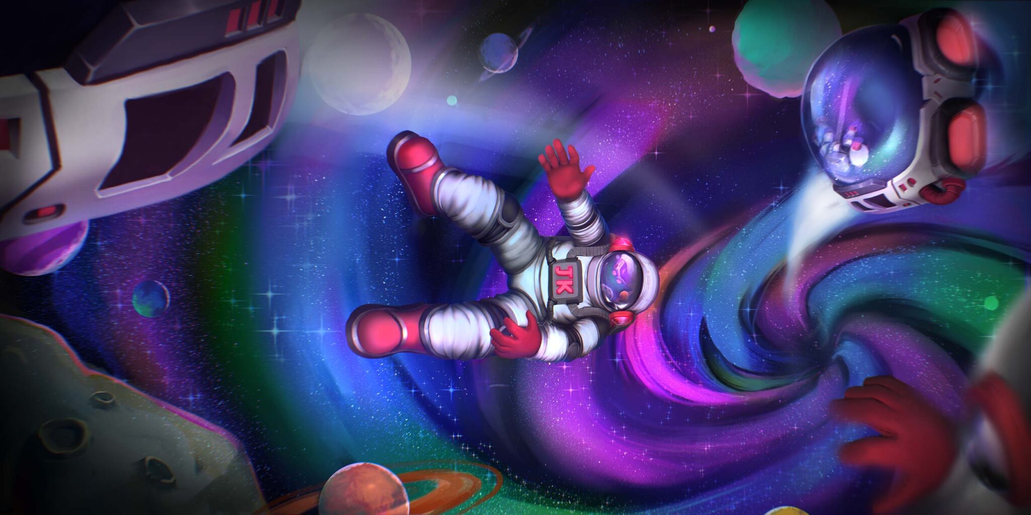 Cosmos series: Astronaut odyssey keycaps - Jelly Key