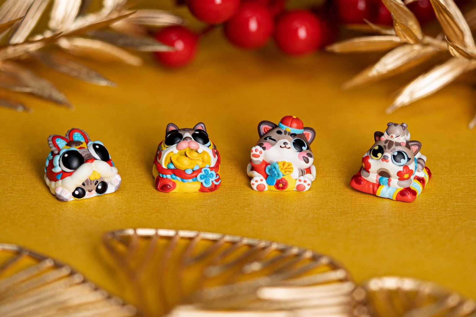 The year of the cat (rabbit) artisan keycaps - Jelly Key