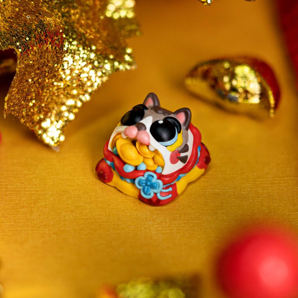 The year of the cat (rabbit) artisan keycaps - Jelly Key