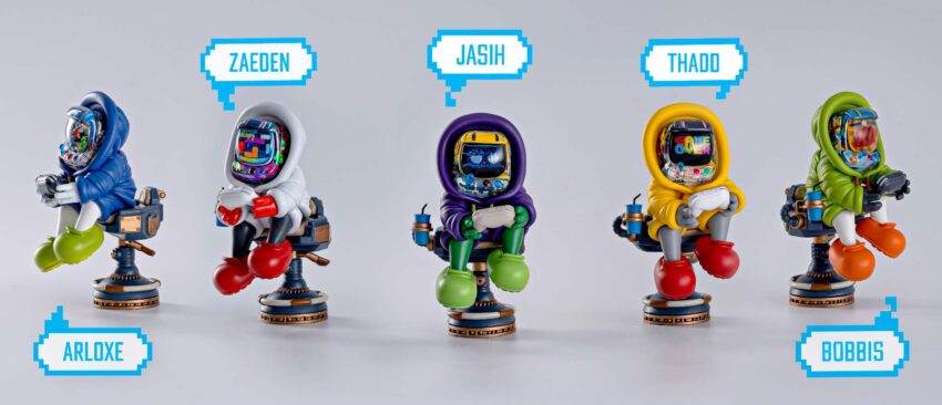 Arcade Cabinets series – Stand boy art toy - Jelly Key