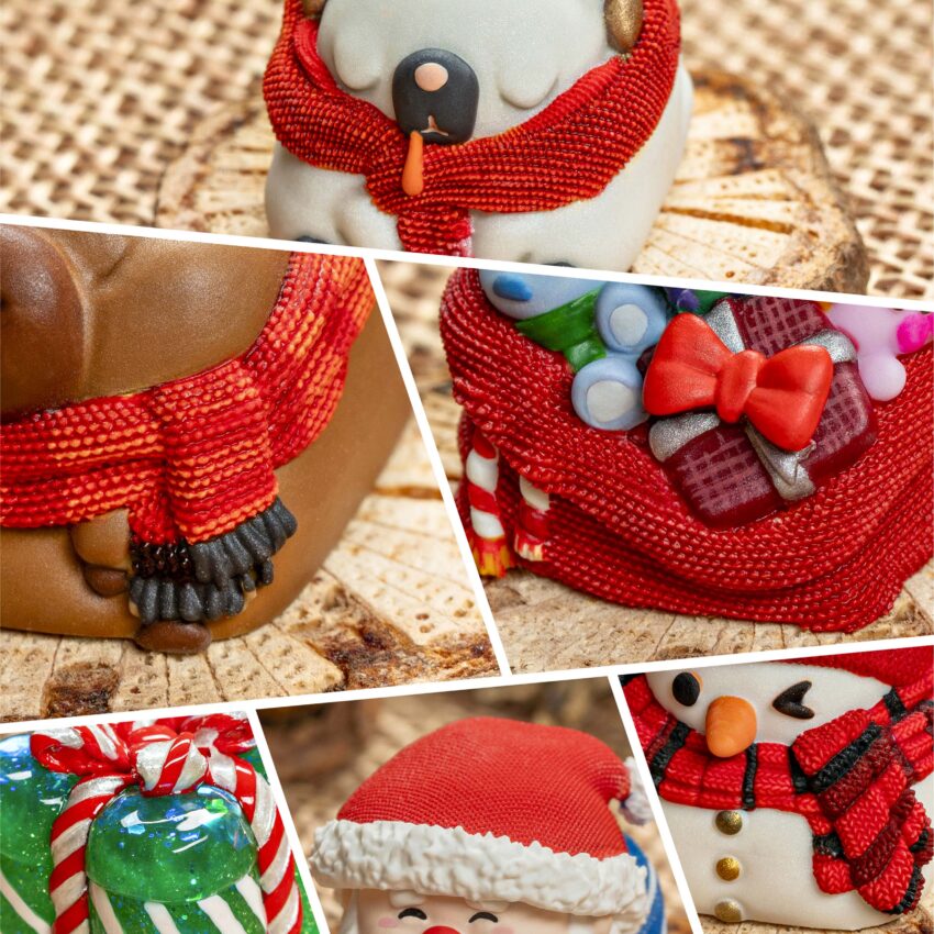 Charming Christmas artisan keycaps - Jelly Key