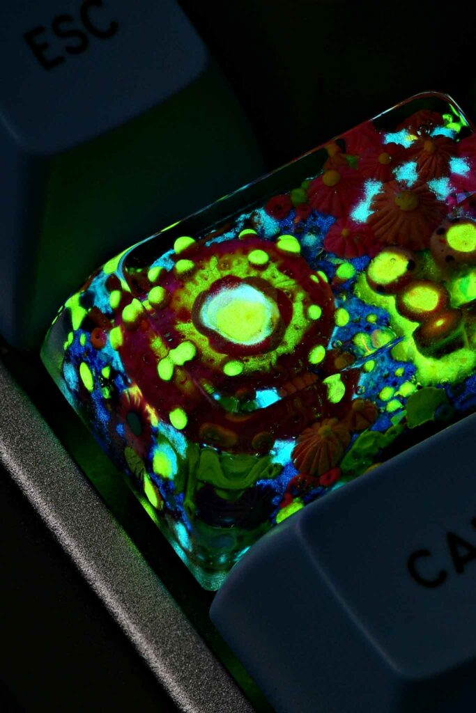 Atlantis Coral artisan keycaps collection - Jelly Key