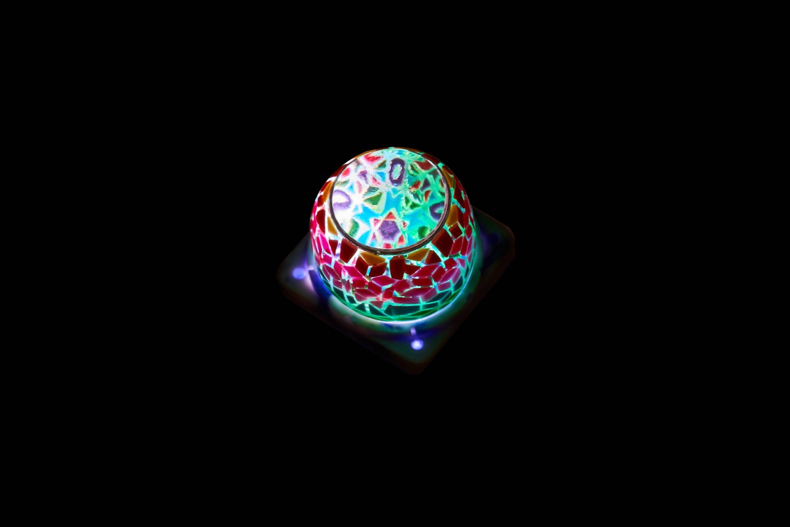 Mosaic Rose artisan keycap - Jelly Key