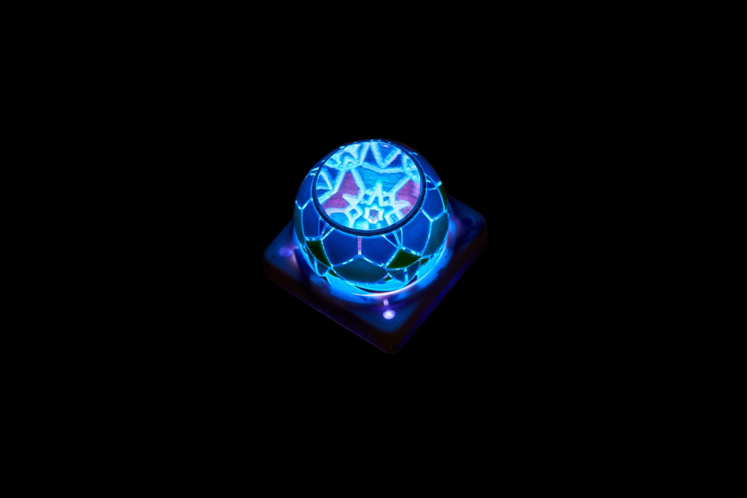 Mosaic Rose artisan keycap - Jelly Key